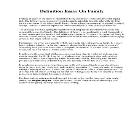 Definition Essay On Family.pdf