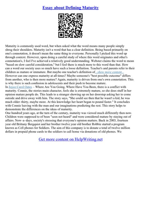 Sample Short Essay | PDF | Single Life | Family and Relationships