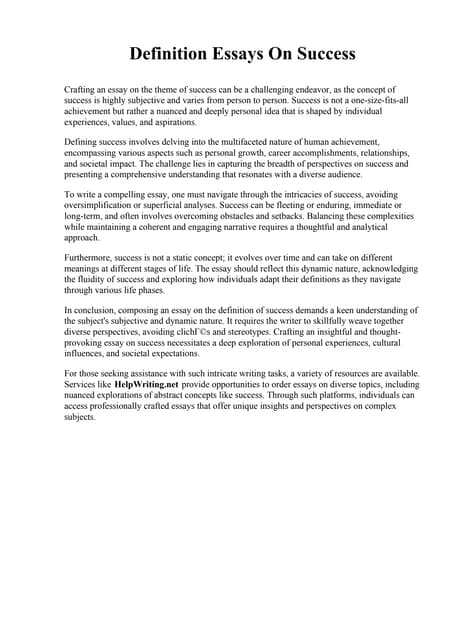 What Is Success Essay.pdf