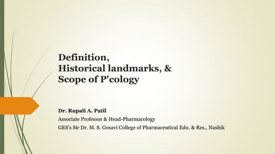 History of pharmacology for students | PPT
