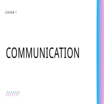 Definition, Importance & Elements of Communication - ECOM-2.pptx