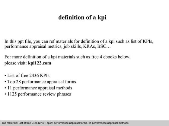What is kpi tracking | PPT