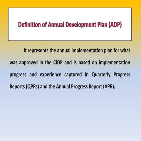 Definition of Annual Development Plan (ADP).pptx