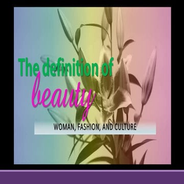 Definition of Beauty | PDF