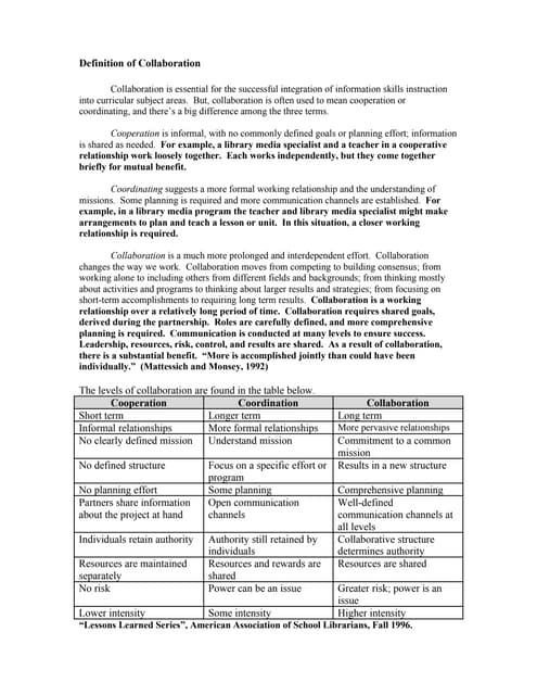 collaborative teaching | PPTX