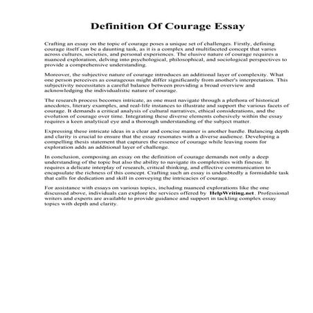 Definition Of Courage Essay.pdf