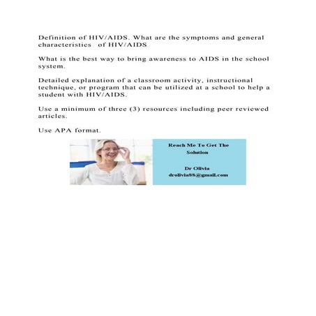 Definition Of Hivaids What Are The Symptoms And General Characteridocx
