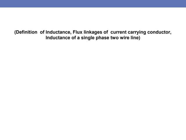 Inductance of transmission line | PPTX
