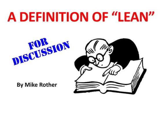 A Definition of Lean | PPT
