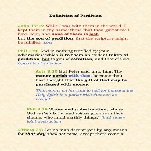 The Definition of Perdition | DOCX