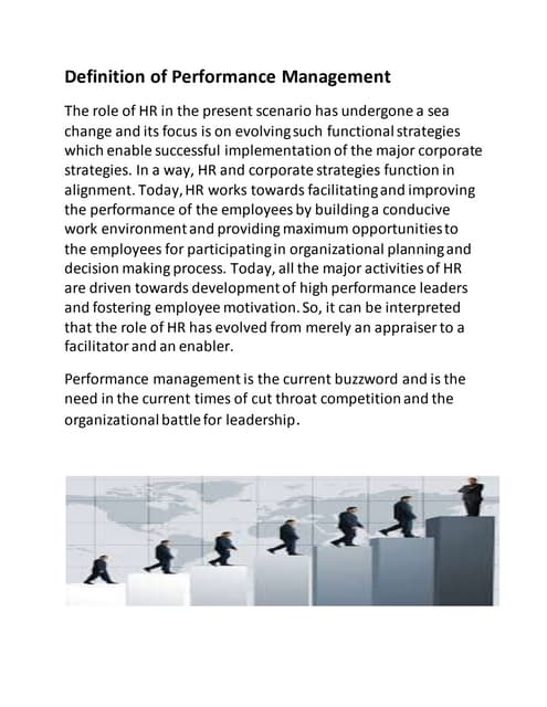 Performance management | PPTX