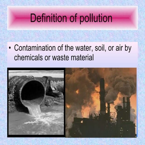 Pollution and Environment Protection | PPT