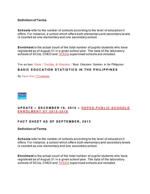 DepEd_performance_indicators_formula.ppt | Daycare and Pre-School ...