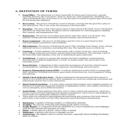 Definition of terms and hotel past and present .docx