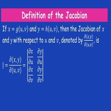 Jacobian Determinant