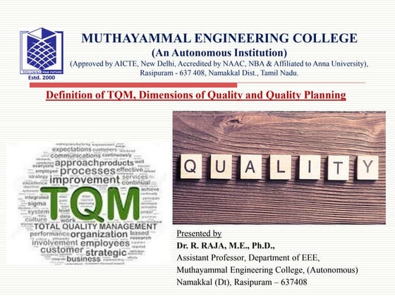 Total quality management (tqm) | PPT