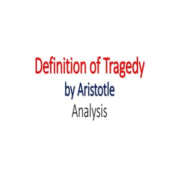 Definition of tragedy | PPT