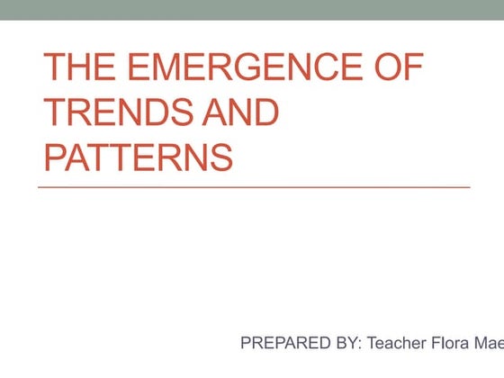 Trend & fads (lesson 1) | PPT