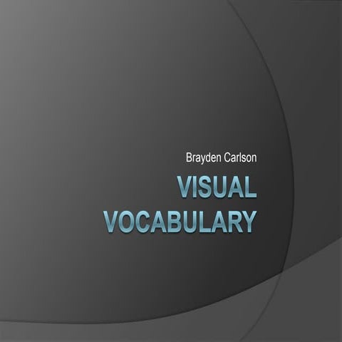 6th Grade Common Core Vocabulary for Visual Art | PDF