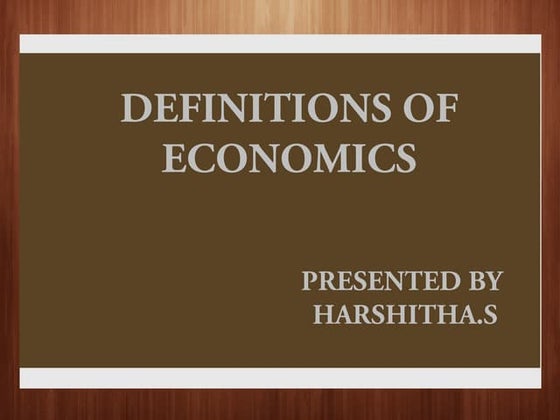 Basic concepts of economics | PPTX | Economy | Business and Finance