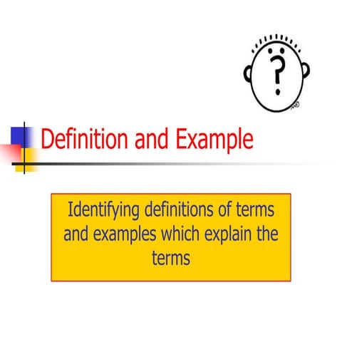 Definitions And Examples | PPTX