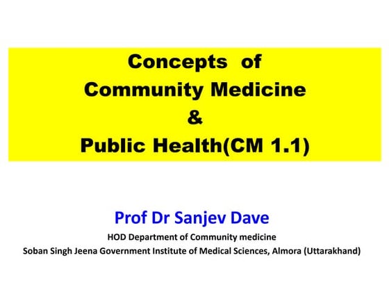 Introduction to Public health | PPT