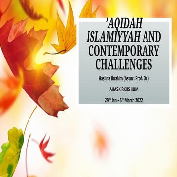 Definitions of ‘Aqidah and its relevant taxonomies.pptx