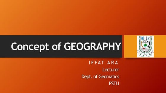Branches of physical geography | PPTX