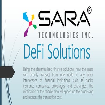 DeFi solutions | PPTX