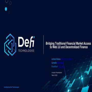 DeFi Technologies Deck - March 2022 | PPT