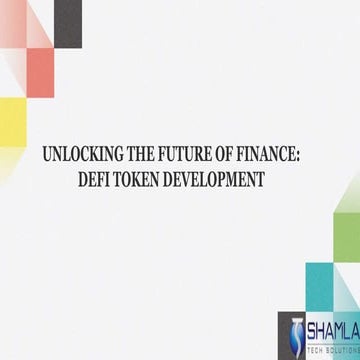 Defi token development | PPT