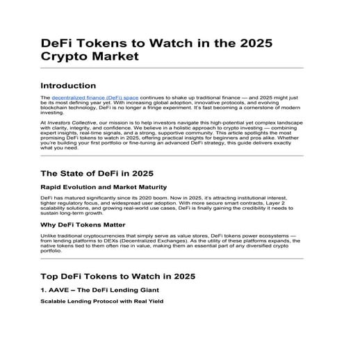 DeFi Tokens to Watch in the 2025 Crypto Market.docx