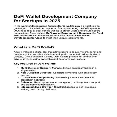 defi wallet development company for startups in 2025.pdf