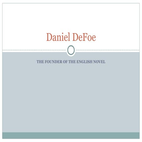 Daniel Defoe | PPT