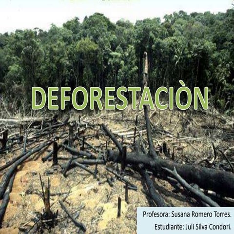 Deforestaciòn . juli silva | PPTX
