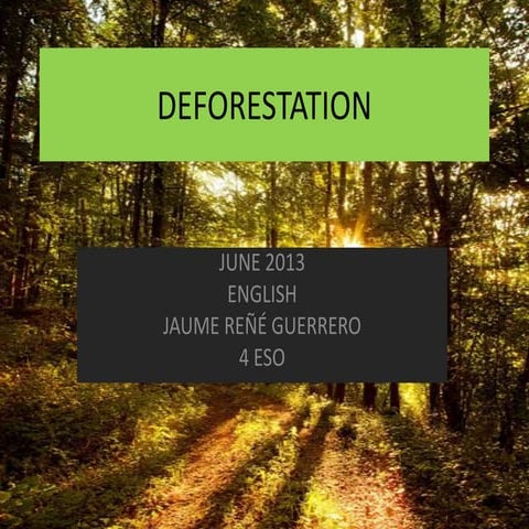 Deforestation | PPT
