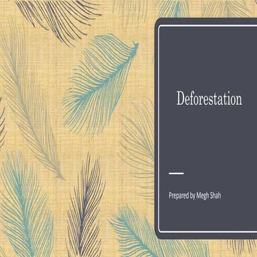 Deforestation | PPTX