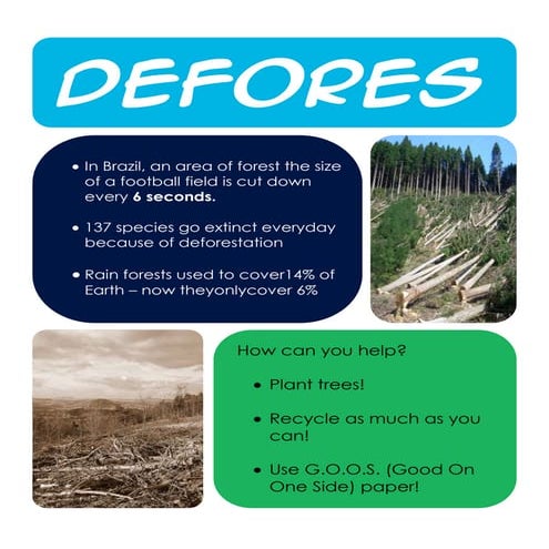 Deforestation poster | DOCX