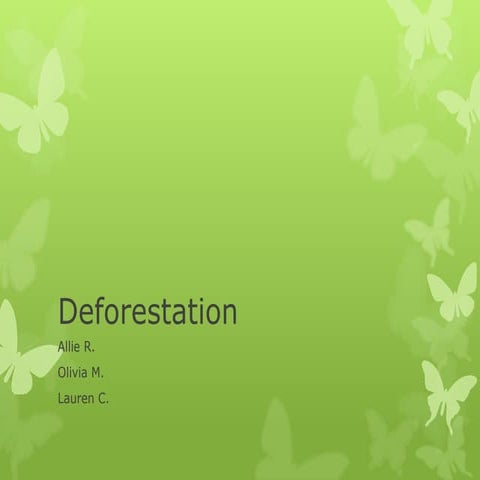 Deforestation | PPT