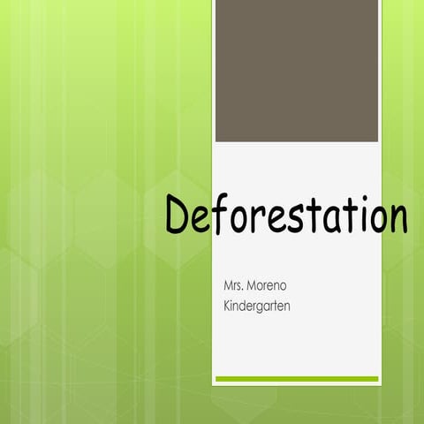 Deforestation ppt | PPTX