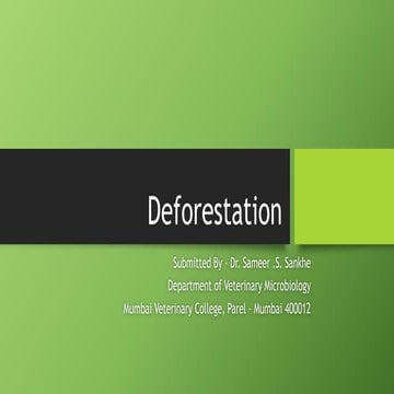Deforestation. | PPT