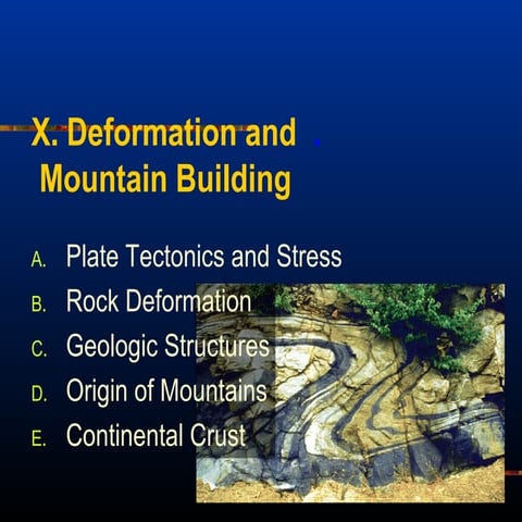 Deformation and .mountain building | PPT
