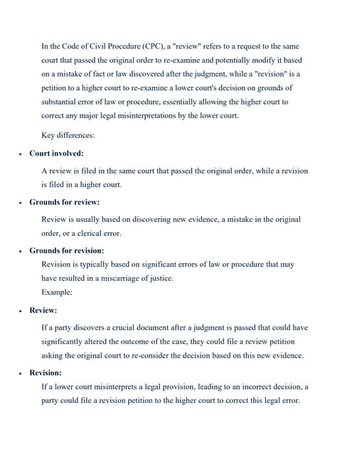 Code of civil procedure 1908 reference, review, revision | PDF | Legal Services Industry ...