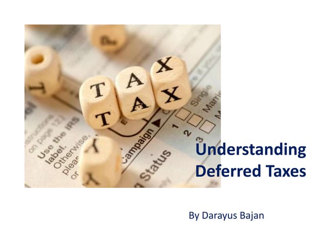 DEFERRED TAX | PPTX