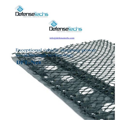 Deft net vehicle-arresting-system defensetechs | PDF