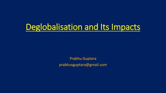 Pro-globalization vs. Anti-globalization | PDF