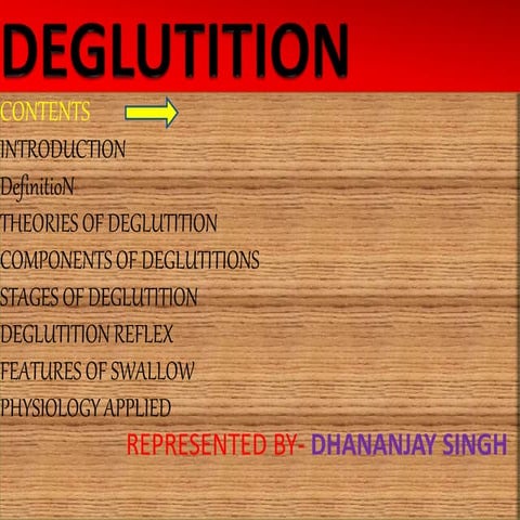 Deglutition or Swallowing | PPTX
