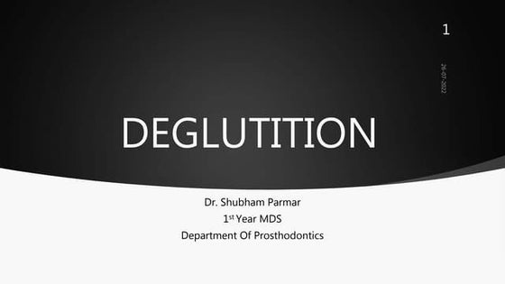 Physiology of deglutition | PPTX | Ear, Nose and Throat Conditions ...