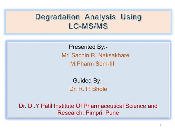 LCMS | PPTX