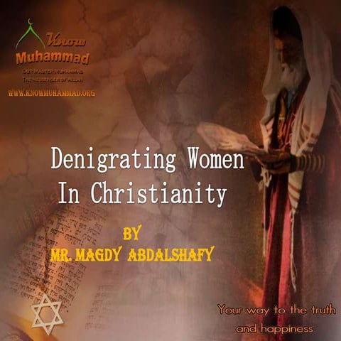 Denigrating Women In Christianity | PPSX | Christianity | Religion ...